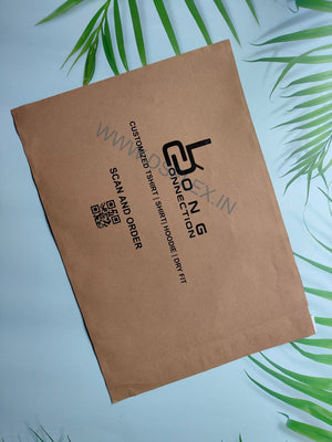 Custom Printed Brown Paper Courier Bags